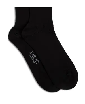 Dior Embroidered Logo Crew Socks