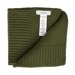 COACH Embossed Knit Muffler - Olv