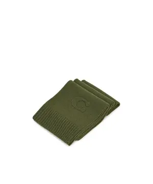 COACH Embossed Knit Muffler - Olv
