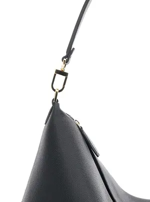 TOTEME Medium Bevel Grained-leather Bag - Black