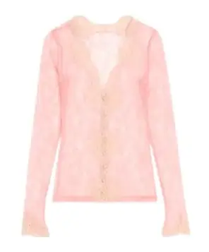 Valentino Garavani Stretch Lace Cardigan - Pink