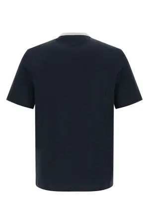 Brunello Cucinelli Graphic Printed Crewneck T-shirt - Blue