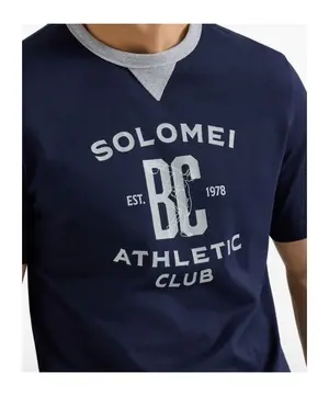 Brunello Cucinelli Graphic Printed Crewneck T-shirt - Blue