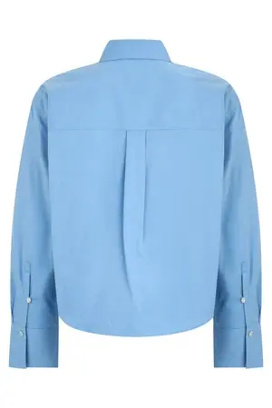 Vince Cropped Long-sleeve Shirt