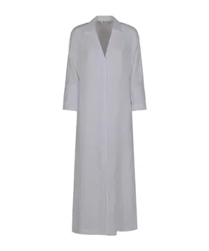 Peserico Embellished V-neck Maxi Dress