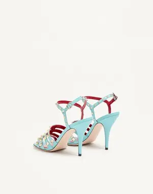 Valentino Garavani Rockstud Kidskin Stiletto Sandals