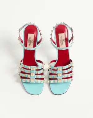 Valentino Garavani Rockstud Kidskin Stiletto Sandals