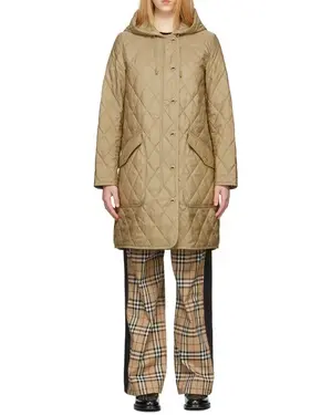 Burberry Diamond Quilted Hooded Coat