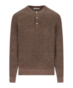 Brunello Cucinelli Button Detailed Sweaters For Men