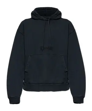 Balenciaga Logo Embroidered Drawstring Hoodie