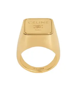 Celine Triomphe Square Signet Ring