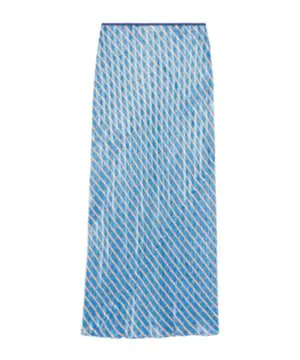 DRIES VAN NOTEN Dries Van Noten Striped Cutout Midi Skirt