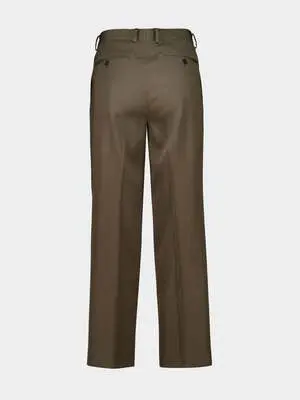 Auralee Tailored Pleated Trousers - Green