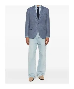 Brunello Cucinelli Single-breasted Jacket - Blue