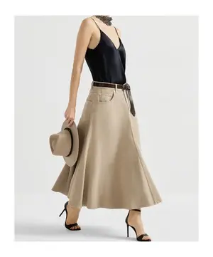 Brunello Cucinelli Five-pocket Flared Skirt