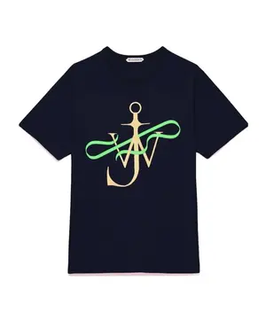 J.W.ANDERSON Jw Anderson Ribbon Anchor T-shirt - Navy