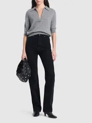 Khaite Shrunken Jo Cashmere Blend Sweater