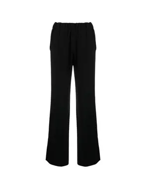 Alberto Biani Flared Crepe Trousers