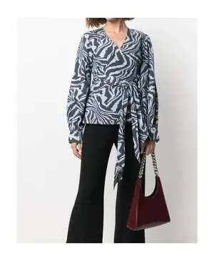 Alberto Biani Flared Crepe Trousers