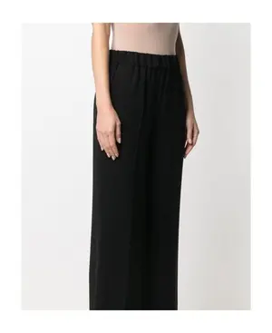 Alberto Biani Flared Crepe Trousers