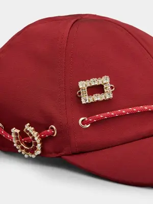ROGER VIVIER Tres Vivier Baseball Cap In Grosgrain