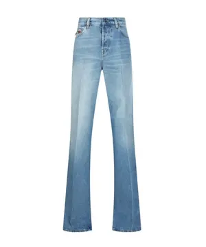 Gucci Flared Bleached Denim Jeans