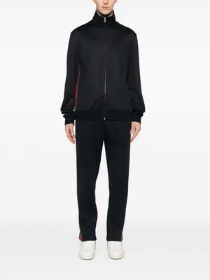 Gucci Zip-up Technical Jersey Jacket - Dark Blue