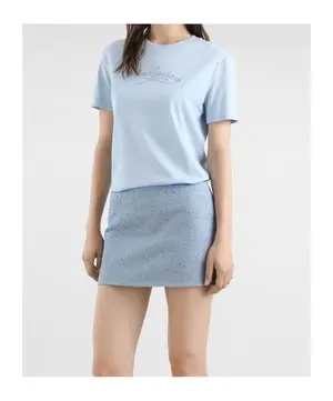 Dolce & Gabbana Logo Embroidered T-shirt - Blue