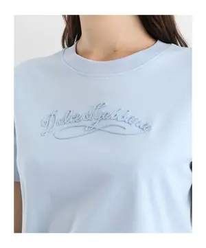 Dolce & Gabbana Logo Embroidered T-shirt - Blue