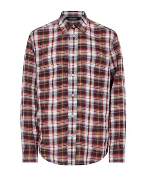 Dsquared2 Checked Linen Shirt - Multicolor