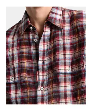 Dsquared2 Checked Linen Shirt - Multicolor