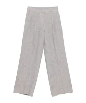 Peserico Belted Wide-leg Pants - Beige