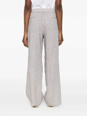 Peserico Belted Wide-leg Pants - Beige