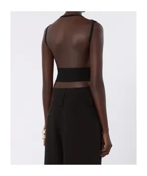 Sportmax Sleeveless Ribbed Knit Top