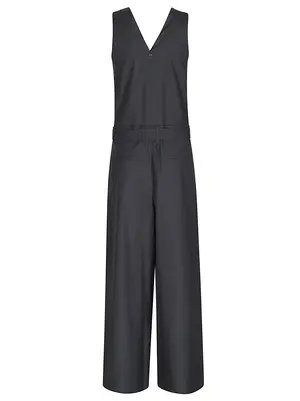 Max Mara Belted Sleeveless Jumpsuit - Black