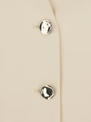 TWINSET Buttoned V-neck Gilet Jacket