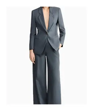 Giorgio Armani Single-breasted Peak-lapel Blazer - Grey