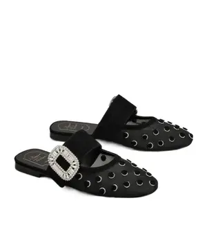 ROGER VIVIER Belle Vivier Polka Dot Mules