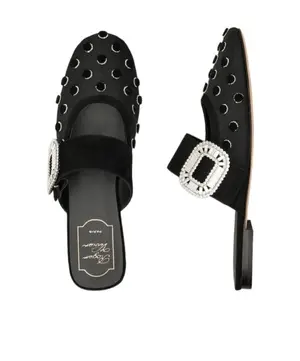 ROGER VIVIER Belle Vivier Polka Dot Mules
