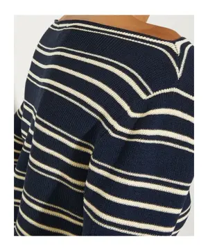MAXCO. Max&co. Striped Crepe Knit T-shirt