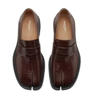 MAISON MARGIELA Tabi County Tejus-print Loafers