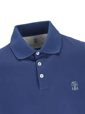 Brunello Cucinelli Collared Short-sleeve Polo Shirt