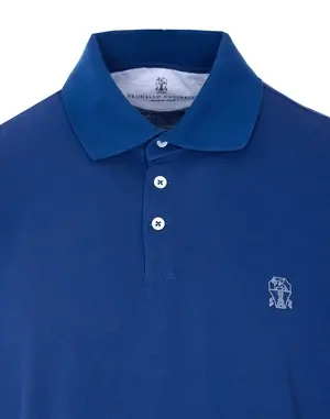 Brunello Cucinelli Collared Short-sleeve Polo Shirt