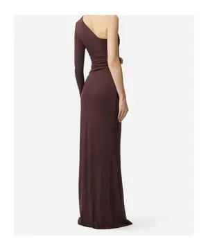Elisabetta Franchi Cut-out One-shoulder Maxi Dress