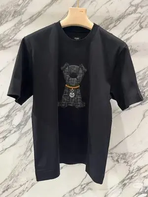 Fendi Logo Dog Crewneck T-shirt