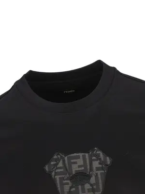 Fendi Logo Dog Crewneck T-shirt