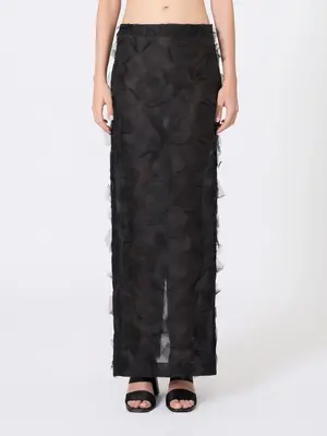 Max Mara Adepto Ruffled Maxi Skirt