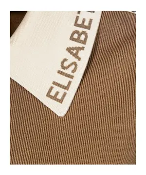 Elisabetta Franchi Zip-up Knit Jacket With Contrasting Bands
