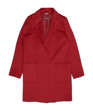 Max Mara Single-breasted Medium-length Coat - Red