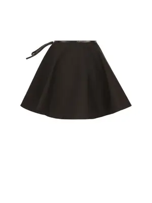 Celine Peplum Skirt In Mohair Wool